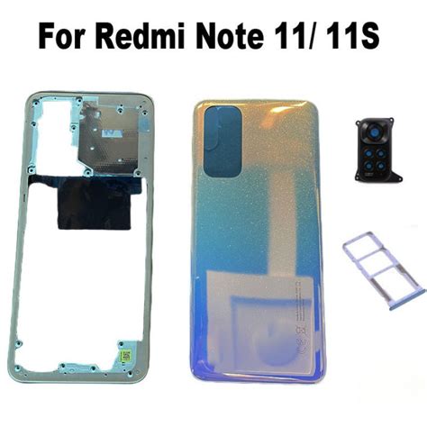 Full Housing For Xiaomi Redmi Note S Back Battery Cover Rear Case Middle Frame With Button