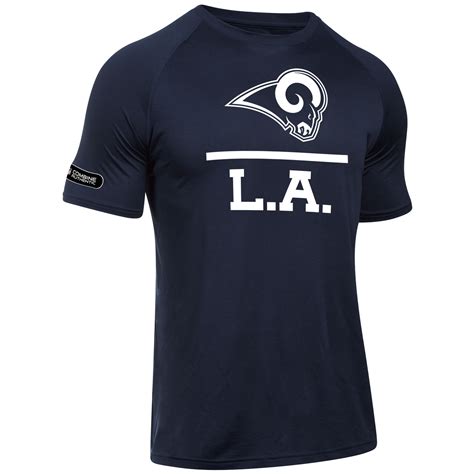 Mens Under Armour Navy Los Angeles Rams Combine Authentic Lockup Tech