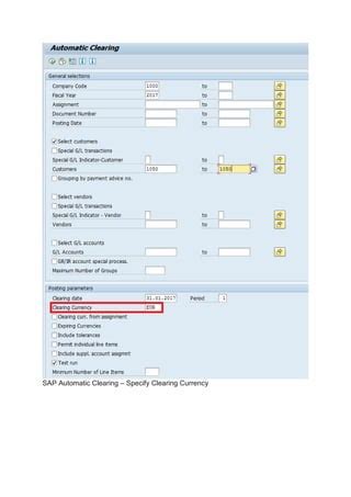 SAP OPEN ITEM CLEARING PROCESS USEFUL FOR END USERS PDF