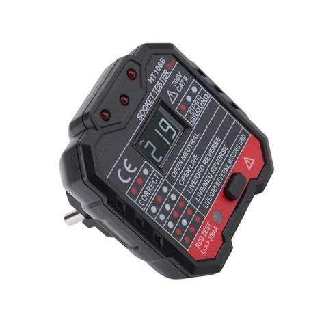 Buy Electric Socket Tester Portable Lightweight Ht106D Ht106B Ht106E Multifunction Electric