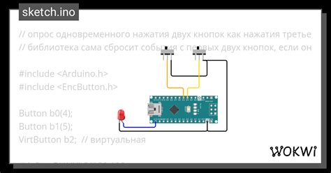 EncButton Button Wokwi ESP32 STM32 Arduino Simulator