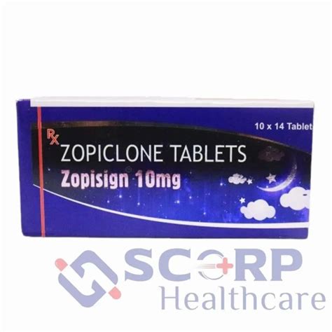 10mg Zopisign Zopiclone Tablets At ₹ 100 Strip Zopiclone In Mumbai