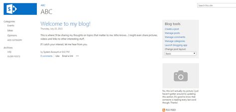 sharepoint buzz blog site template in sharepoint 2013
