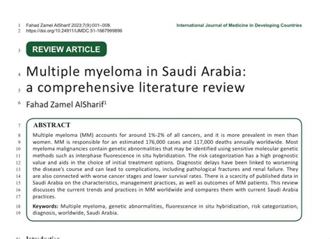 Ali Ahmed Ali Md Msc On Linkedin Today Again A New Publication On Multiple Myeloma Came To