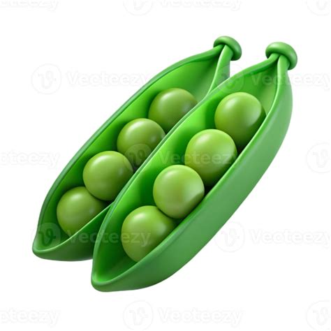 3d Render Of Peas In Pods 54195623 Png