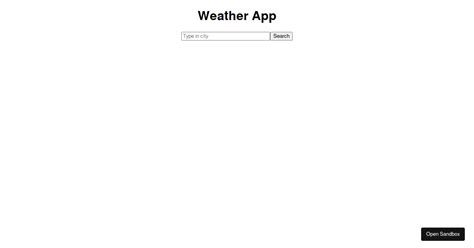 React Open Weather Icons Examples CodeSandbox