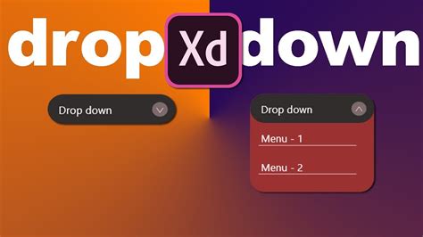 How To Create A Drop Down Menu On Adobe Xd Daily Hacks Bd Youtube