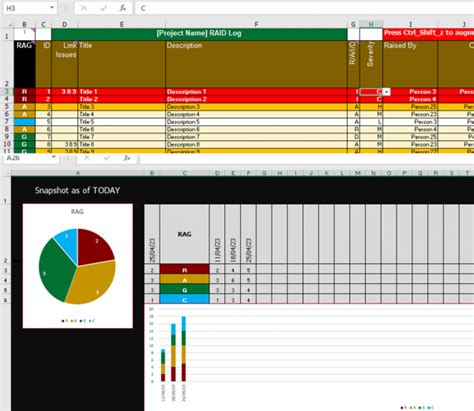 RAID Log Template Projects Programs