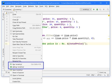 Scratch Files In Jetbrains Webstorm Manvendra Singh