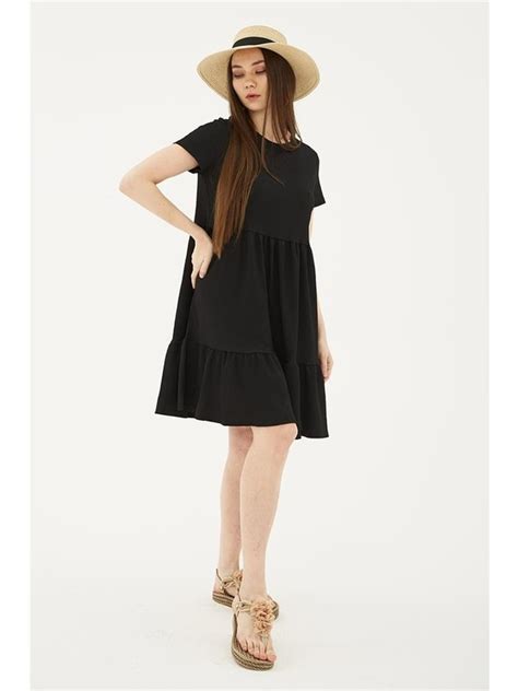 Fashion Friends Kısa Kollu Elbise Siyah Black Fiyatı