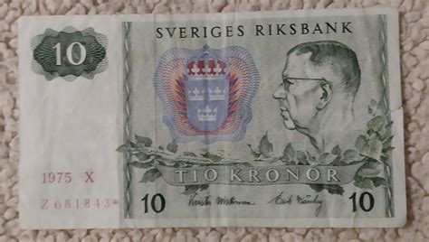Svensk Sedel 10 Kronor Köp På Tradera 706556900