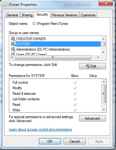 The Folder ITunes Is On A Locked Disk Software Discussion Support Neowin