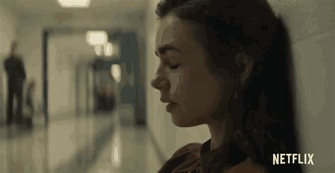 Lily Collins  Crying
