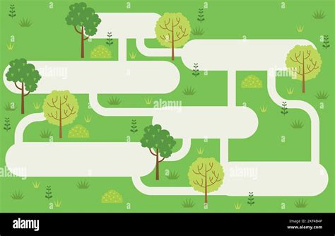 Park Map Background Blank Board Game Template Stock Vector Image And Art