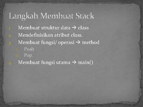pertemuan 7 stack struktur data majemuk linear stack