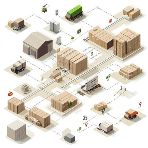 Process Map Detailing A Supply Chain Or Logistics Workflow Premium Ai
