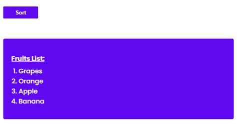 How To Sort Alphabetically Html Unordered Elements Using Javascript
