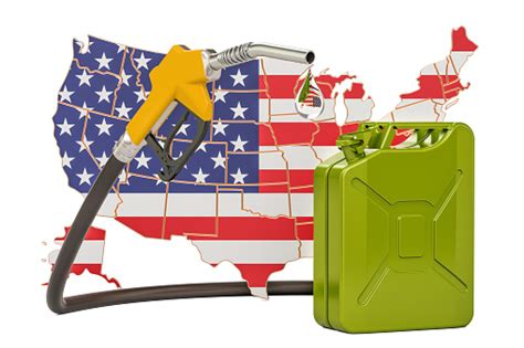 생산 및 미국에서 가솔린의 무역 개념 흰색 배경에 고립 된 3 차원 렌더링 3차원 형태에 대한 스톡 사진 및 기타 이미지 3차원 형태 가격 가솔린 Istock