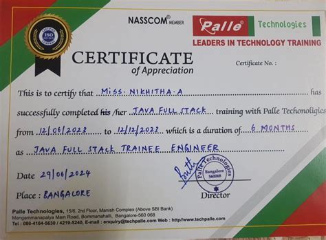 Ambiti Nikhitha On Linkedin Javadeveloper Fullstack Palletechnologies