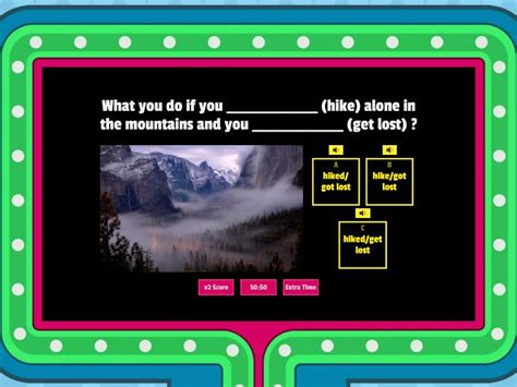 Unreal Conditionals Quiz Gameshow Quiz