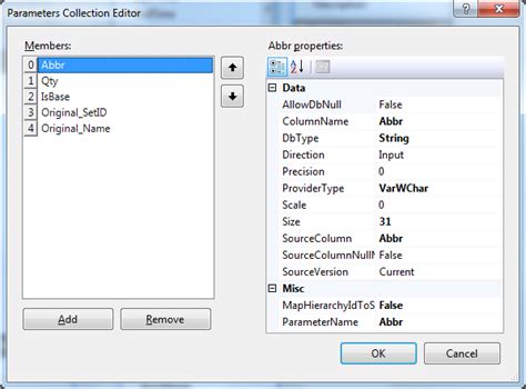 Vb Net Tableadapter Number Of Query Values And Destination Fields