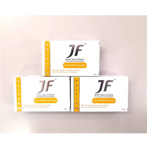 Jf Skin Solutions Sulfur 10 Face And Body Care Soapfor Oily Skin And Acne