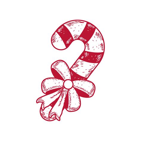 Candy Cane Christmas Icon 13830370 Vector Art At Vecteezy