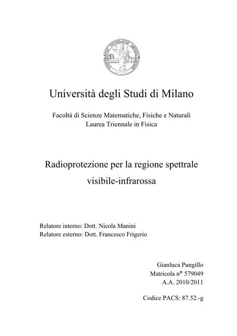 Pdf Facoltà Di Scienze Matematiche Fisiche E Naturali …materia