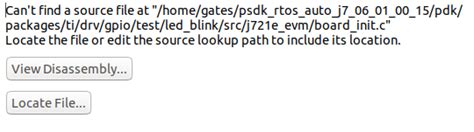 Ccs Tda Vm Can T Find A Source File In Debug Mode Processors Forum