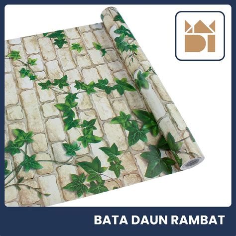 Jual Adipati Dinding Interior Wallpaper Dinding Bata Daun Rambat
