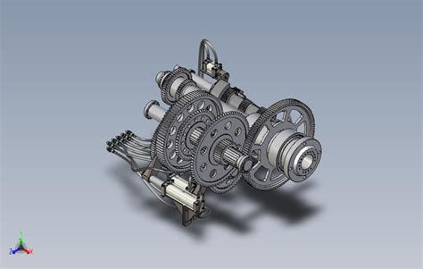 机床变速箱 Step Step 模型图纸免费下载 懒石网