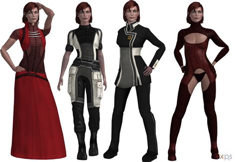 Me2 Me3 Jane Shepard Outfits Xps By Sonyume On Deviantart