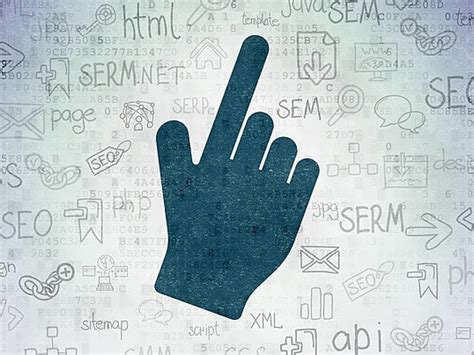 Digital Background Mouse Cursor Illustrating Social Fan Cursor