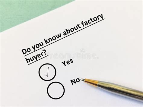 Questionnaire About Procurement Stock Image Image Of Purchase