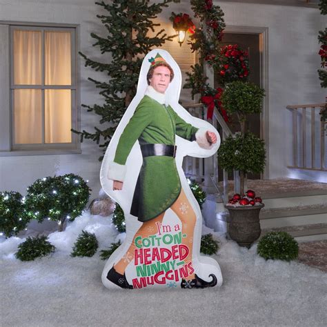 Gemmy Photorealistic Christmas Inflatable Buddy The Elf Strolling 6 F