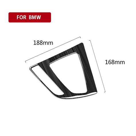 Furulu Real Carbon Fiber Car Gear Shift Panel Trim Sticker For Bmw 3