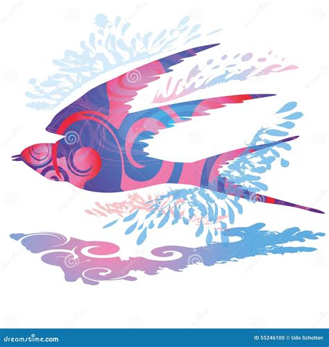 Blob Shadow Of A Swallow Stock Vector Illustration Of Ghostly 55246100