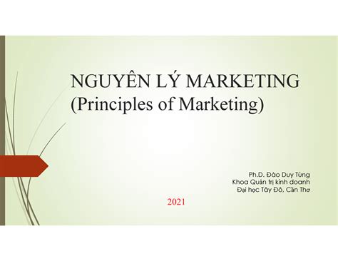 Chương Chiến lược định giá sản phẩm NGUYÊN LÝ MARKETING Principles of Marketing Ph