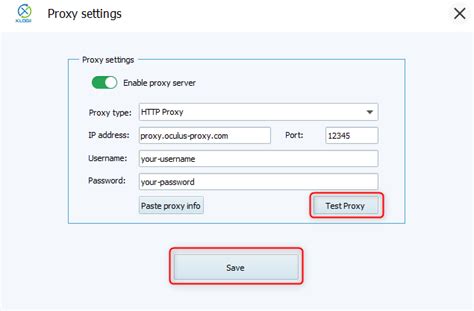 how to set up oculus proxies with xlogin oculus documentation