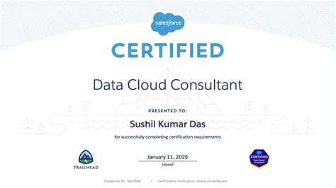 Sushil Kumar Das On Linkedin Salesforcecertified Datacloudconsultant Careergrowth
