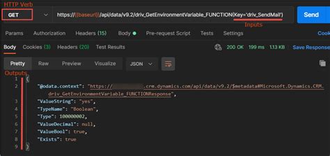 dataverse custom api function get vs action post it must be code