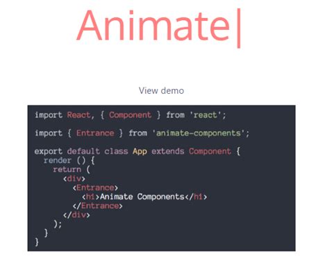 Animate Components For React Reactscript