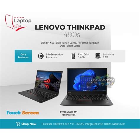 Jual Laptop Lenovo Thinkpad Layar Sentuh T S T Core I Ram Gb Ssd Tb Mulus Murah