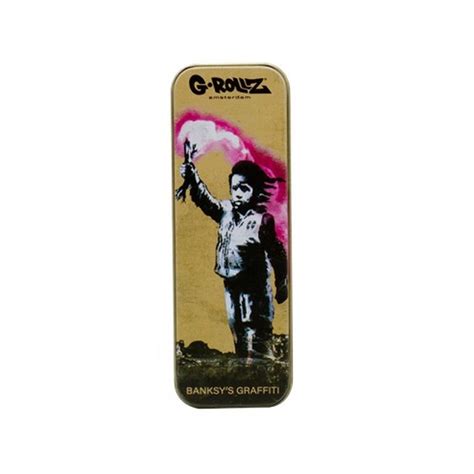 G ROLLZ BANKSY S GRAF KLEINE METALEN DOOS TOORTS JONGEN 12X4X2 5CM