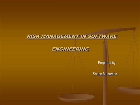 Ppt Risk Management In Software Engineering Powerpoint Presentation
