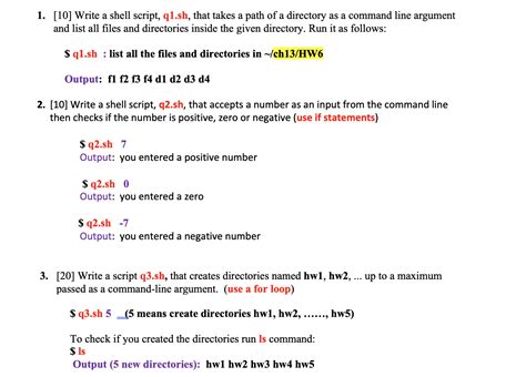 solved write a shell script q1 sh ﻿that takes a path of a