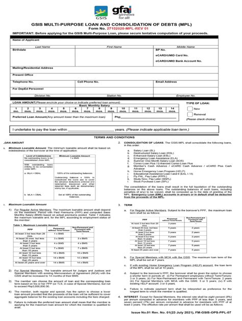 Multi Purpose Loan Gsis Form At Jasper Saranealis Blog
