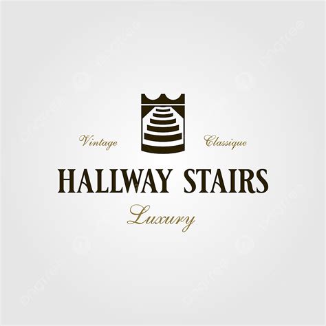 Crown Logo King Vector Design Images Vintage Hallway Stairs Stairway