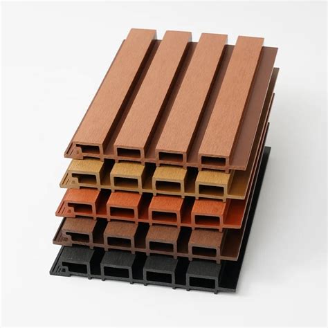 Wpc Slatted Cladding Exterior Composite Wall Cladding Boards China