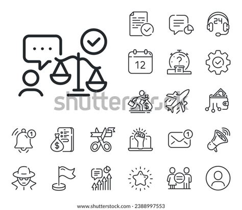 Court Judge Sign Salaryman Gender Equality Stock Vector Royalty Free